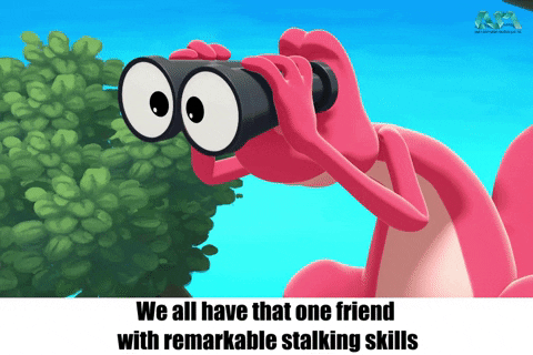 Friend Stalk GIF by Aum - Find & Share on GIPHY