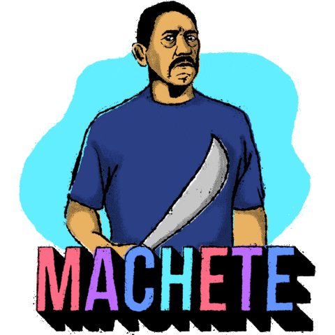 Machete Sticker by Trejo's Tacos for iOS & Android | GIPHY