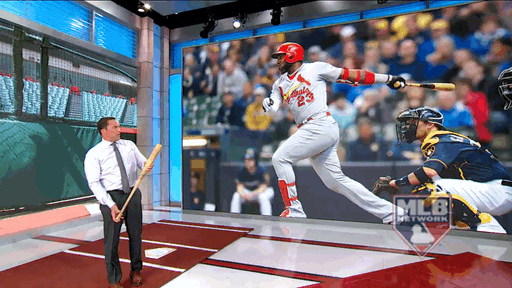 Flying Mark Derosa GIF by MLB Network - Find & Share on GIPHY