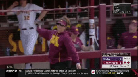 Minnesota Softball GIF by NCAA Championships - Find & Share on GIPHY
