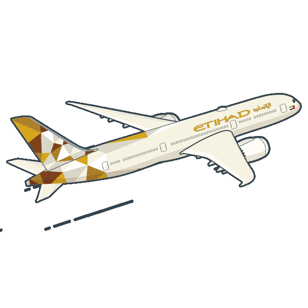 Flying Abu Dhabi Sticker by Etihad Airways for iOS & Android | GIPHY