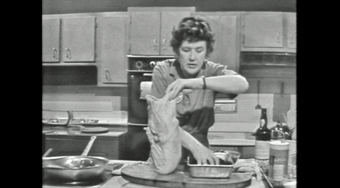 Roast Chicken Cooking GIF by Julia Child - Find & Share on GIPHY