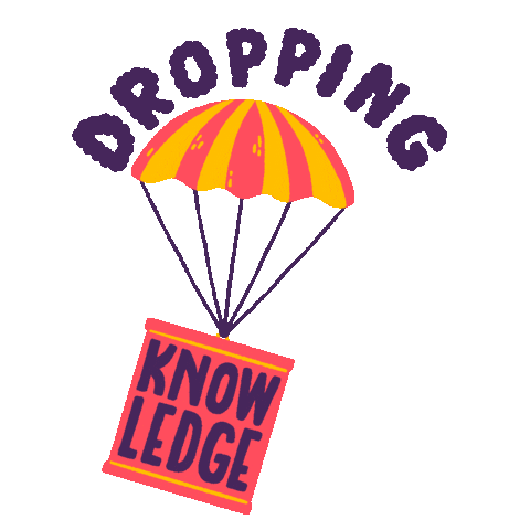 Educate Dropping Knowledge Sticker by Matt Joyce for iOS & Android | GIPHY