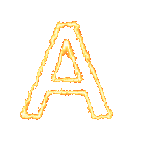 Fire Alphabet Sticker by YSL Beauty for iOS & Android | GIPHY