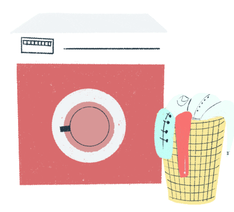 Laundry Chores Sticker by CQ for iOS & Android | GIPHY