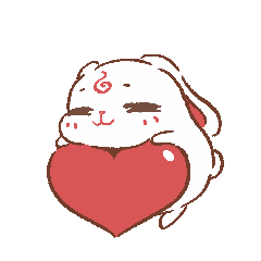 Cute Cute Bunny Sticker by MWBA for iOS & Android | GIPHY