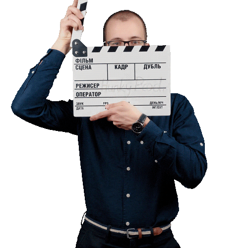 Climber Clapperboard Sticker by HunkyProduction for iOS & Android | GIPHY