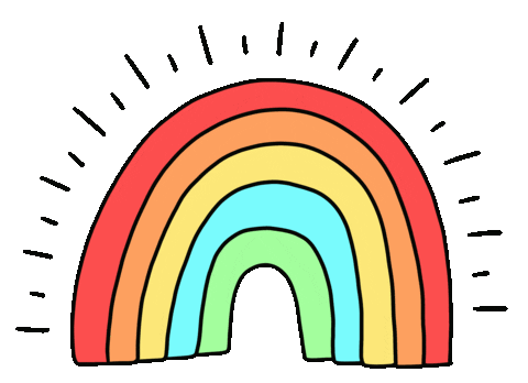 Rainbow Doodle Sticker by Mellow Doodles for iOS & Android | GIPHY