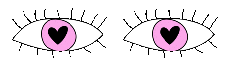 Pink Eyes Love Sticker for iOS & Android | GIPHY