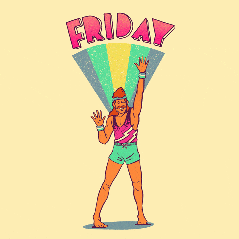 80S Friday GIF by Dan Blaushild - Find & Share on GIPHY