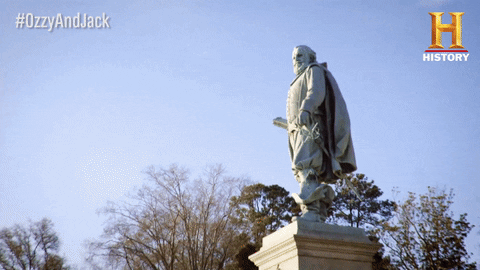 John Smith Statue GIF by History UK - Find & Share on GIPHY