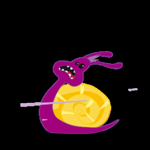 Slug Running GIF by Mash&Co - Find & Share on GIPHY