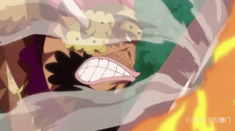 One Piece Luffy Vs Cracker GIF by Funimation - Find & Share on GIPHY