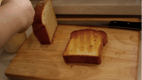 Eating Toast Bread