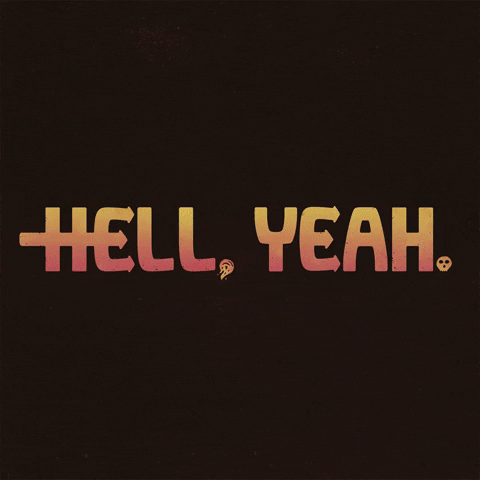 Glowing Hell Yeah GIF by Dylan Morang - Find & Share on GIPHY