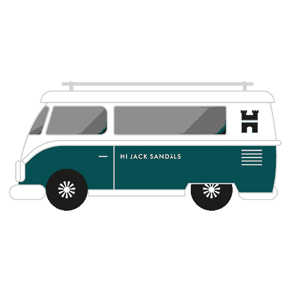 Traveling Camper Van Sticker by hi jack sandals for iOS & Android | GIPHY