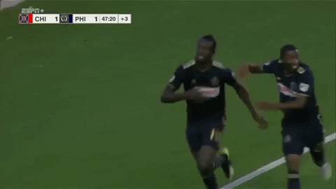 Cory Burke Celebration GIF by Philadelphia Union - Find & Share on GIPHY