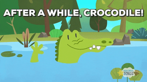 Crocodile Goodbye GIF by Super Simple - Find & Share on GIPHY