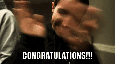 Congrats Events GIF by KLEVR - Find & Share on GIPHY