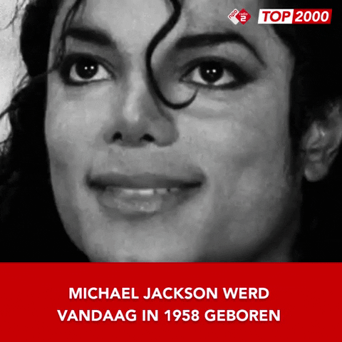 Michael Jackson Birthday GIF by NPO Radio 2 - Find & Share on GIPHY