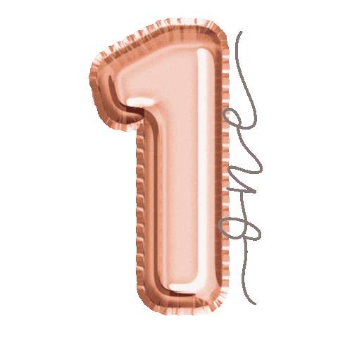 1St Birthday One Year Old Sticker for iOS & Android | GIPHY