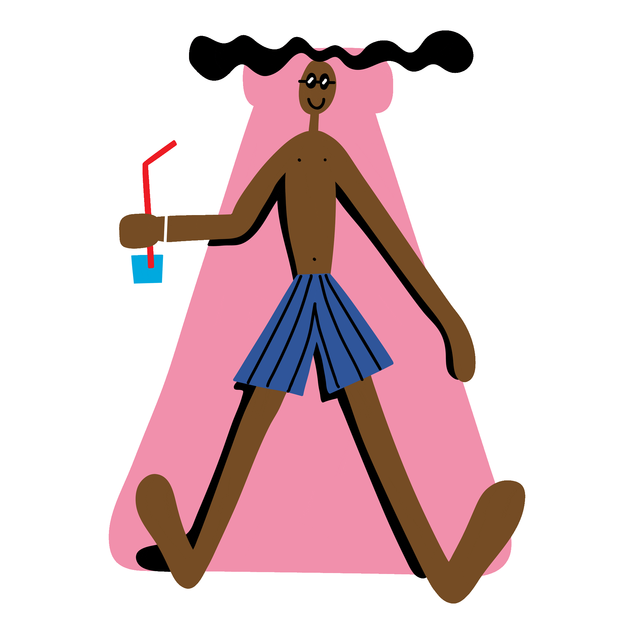 Pool Party Drinking Sticker by Lawrence Slater for iOS & Android | GIPHY