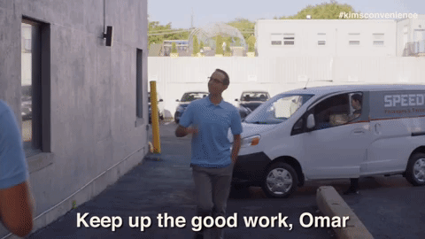 Keep Up The Good Work Cbc GIF by Kim's Convenience - Find & Share on GIPHY