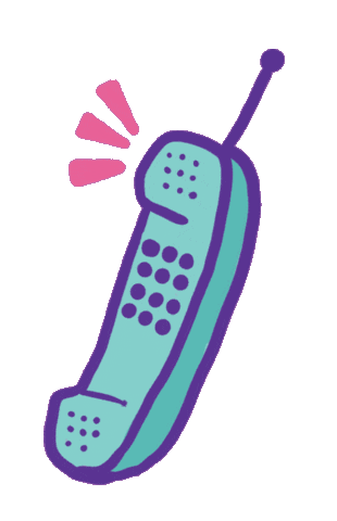 Phone Telephone Sticker by Lisa McHugo for iOS & Android | GIPHY