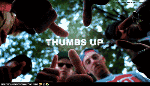 Mac Miller Thumbs Up GIF by Cheezburger - Find & Share on GIPHY