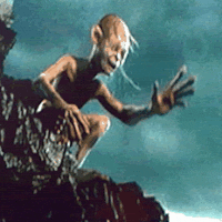 Gollum GIF - Find & Share on GIPHY