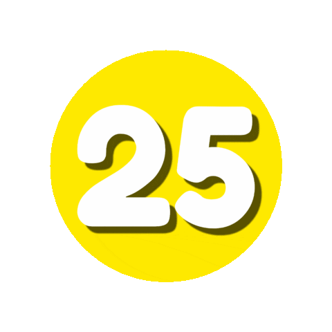 Twenty Five Number Sticker for iOS & Android | GIPHY