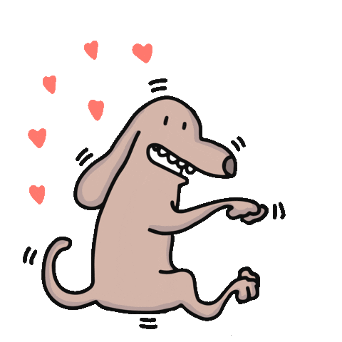 Dog Love Sticker by P8ladas for iOS & Android | GIPHY