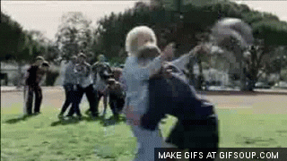 Tackled Betty White GIF - Find & Share on GIPHY