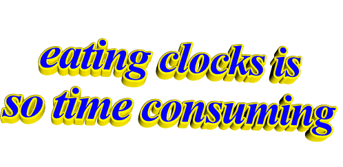 Eating Clocks Is So Time Consuming Sticker by AnimatedText for iOS ...