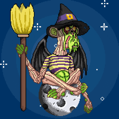 Pixel Witch GIF by memberoneio - Find & Share on GIPHY