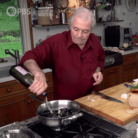 Jacques Pepin Cooking GIF by American Masters on PBS - Find & Share on ...