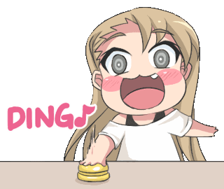 Ding Ding Bell Sticker by Jin for iOS & Android | GIPHY