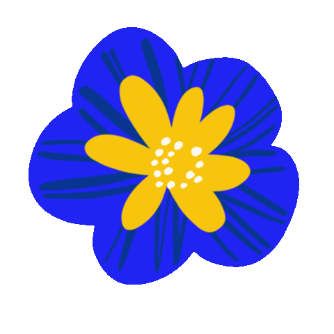 Blue Flowers Flower Sticker for iOS & Android | GIPHY