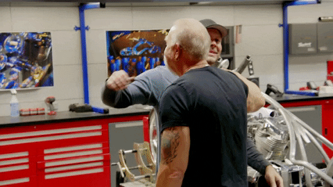 American Chopper Hug GIF by Discovery Europe - Find & Share on GIPHY