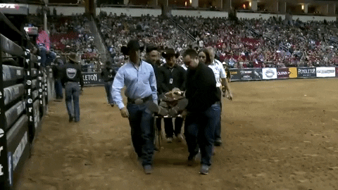 Take Me To The Hospital Help GIF by Professional Bull Riders (PBR ...
