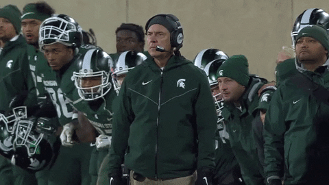 College Football Smile GIF by Michigan State Football - Find & Share on ...