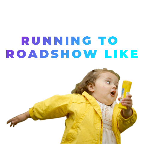 Girl Running Sticker by The Roadshow Tour for iOS & Android | GIPHY