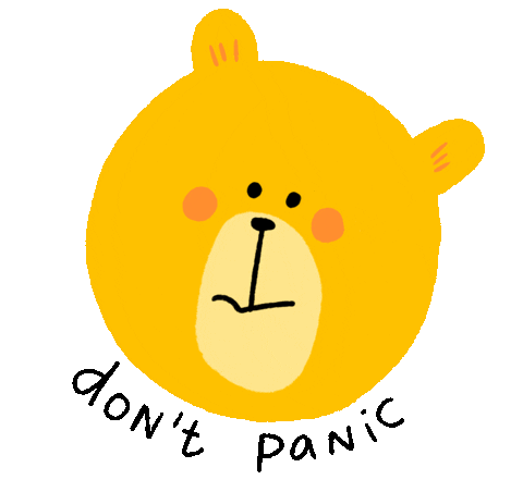 Bear Stress Sticker by Linzie Hunter for iOS & Android | GIPHY