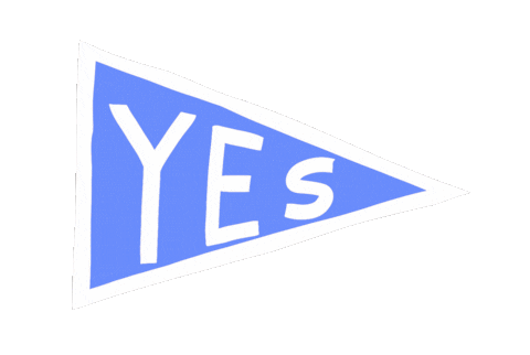 Flag Yes Sticker by Nina Cosford for iOS & Android | GIPHY