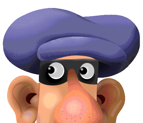 Thief Looking Sticker by Bill Greenhead for iOS & Android | GIPHY