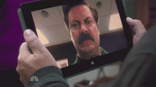 Parks And Rec Tablet GIF - Find & Share on GIPHY