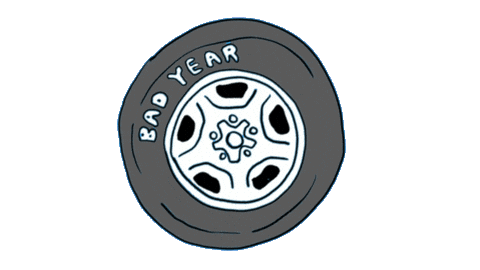 Tires Sticker by deladeso for iOS & Android | GIPHY