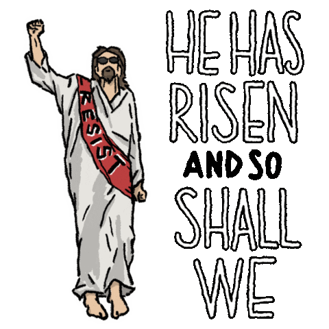 We Will Rise Jesus Christ Sticker by INTO ACT!ON for iOS & Android | GIPHY