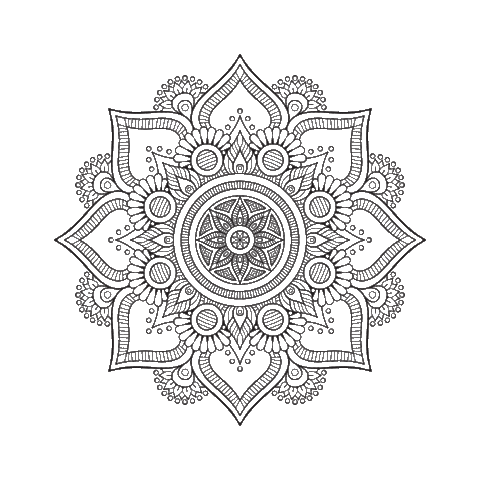 Mandala Spinning Sticker by Red Shed Designs for iOS & Android | GIPHY