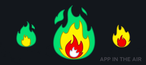 Fire Thumbs Up GIF by App in the Air - Find & Share on GIPHY